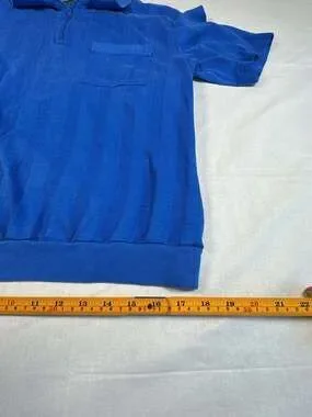 Tropi-Cool | Shirts | Tropicool Vintage Striped Zipup Polo Shirt Size ...